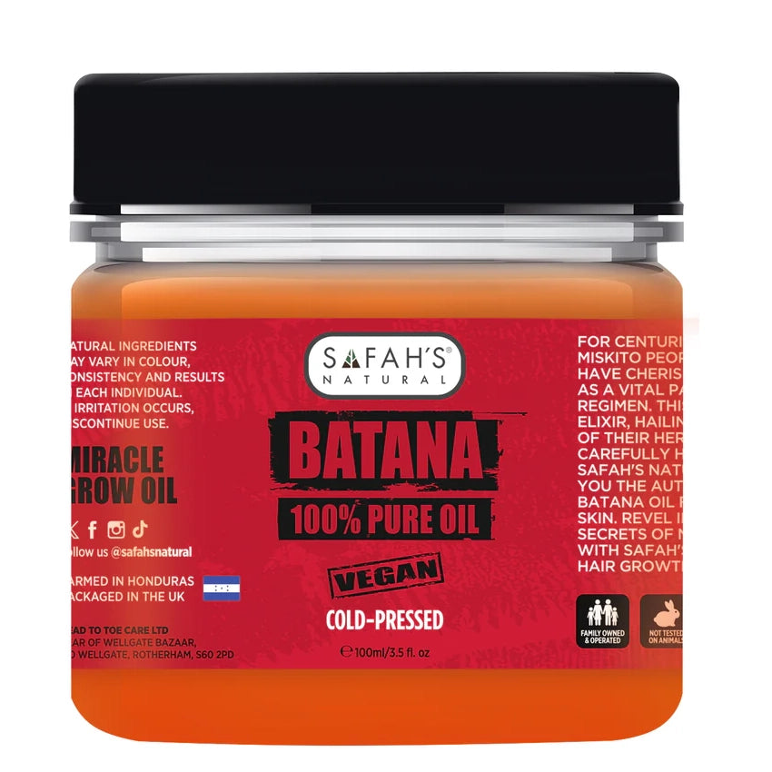 Safah’s Natural 100% Pure Cold-Pressed Batana Oil – TJ Beauty Products UK