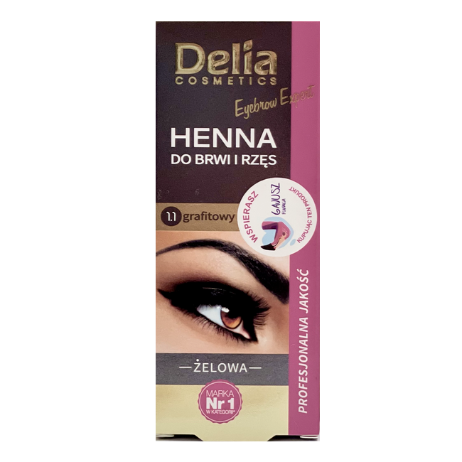 Delia Eyebrow Henna Tint Graphite – TJ Beauty Products UK