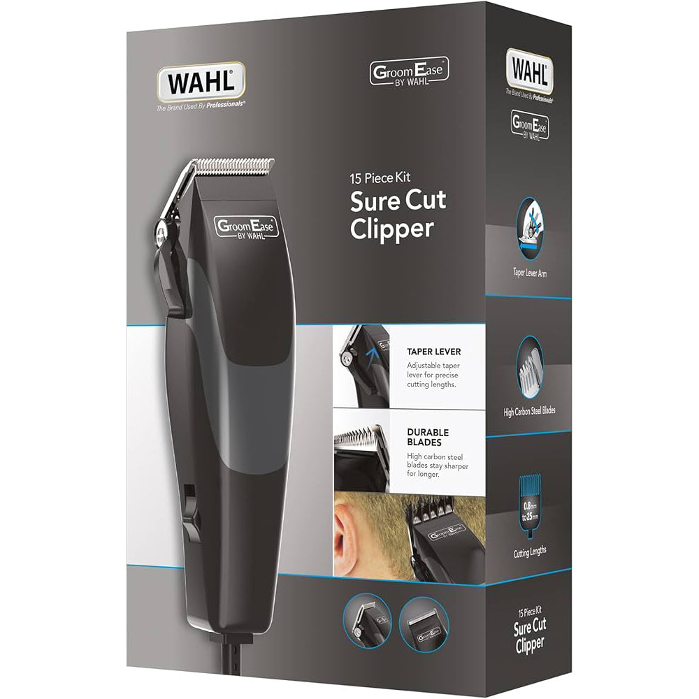 Wahl 15 Piece Kit Sure Cut Clipper – TJ Beauty Products UK