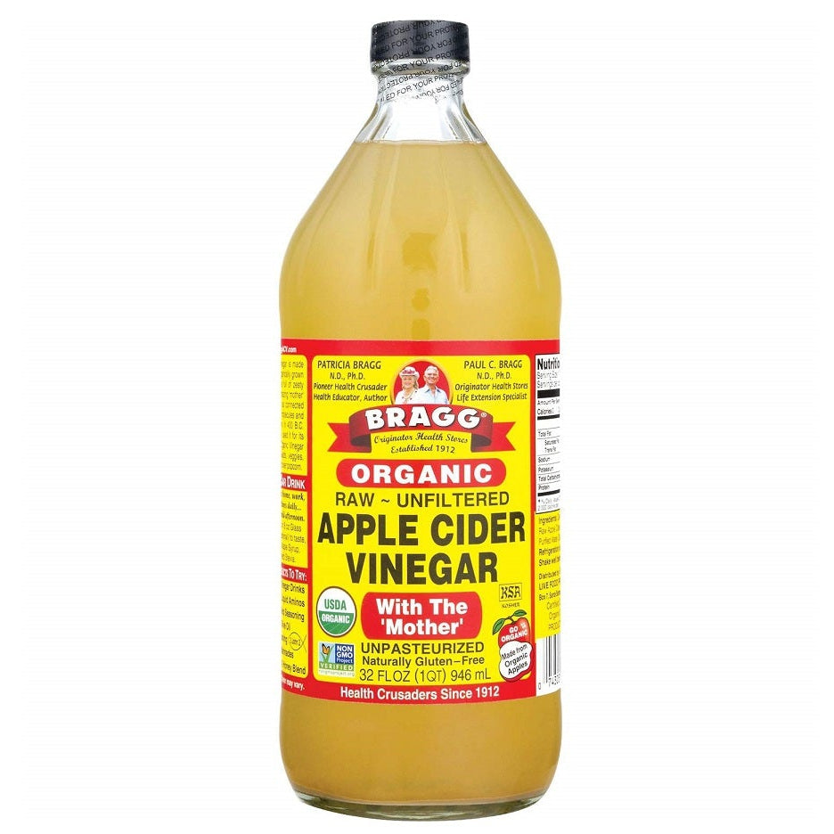 Bragg Organic Raw Unfiltered Apple Cider Vinegar – TJ Beauty Products UK